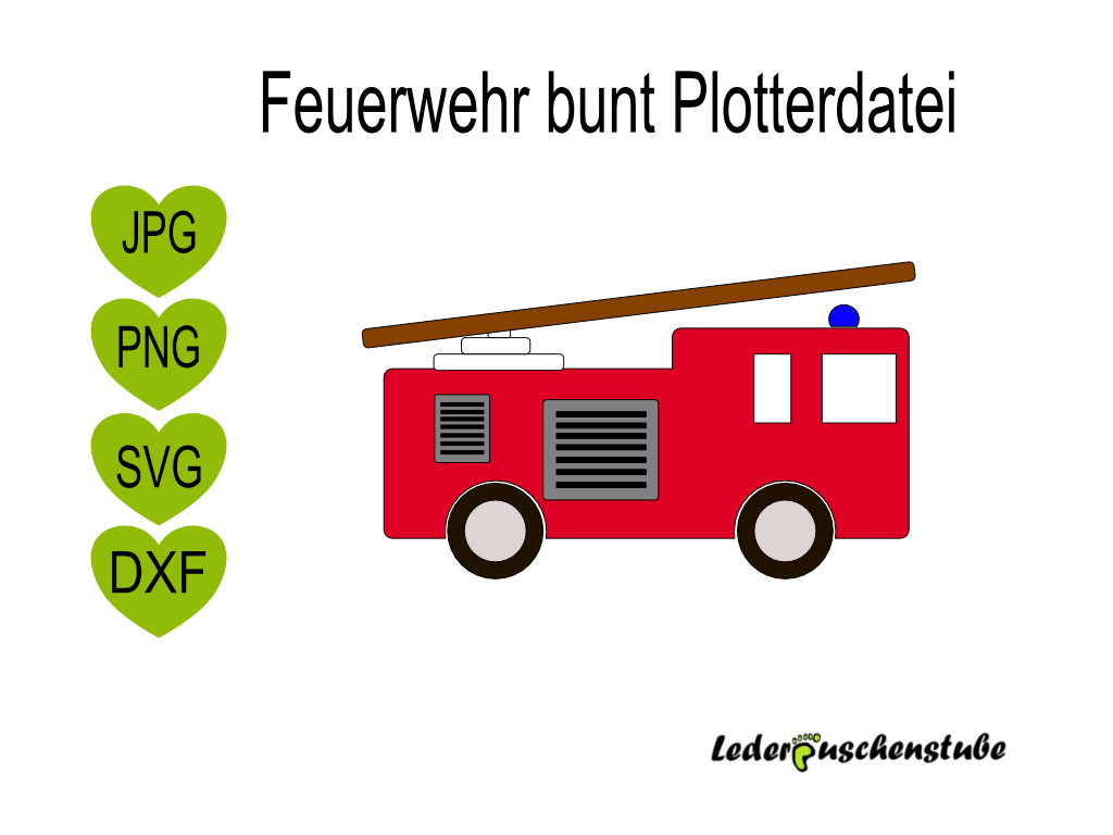 Plotterdatei Feuerwehr mehrfarbig | Lederpuschenstube- Lederpuschen ...